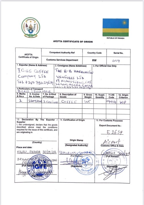 Declaration Of Origin 30 Printable Certificate Of Origin Templates