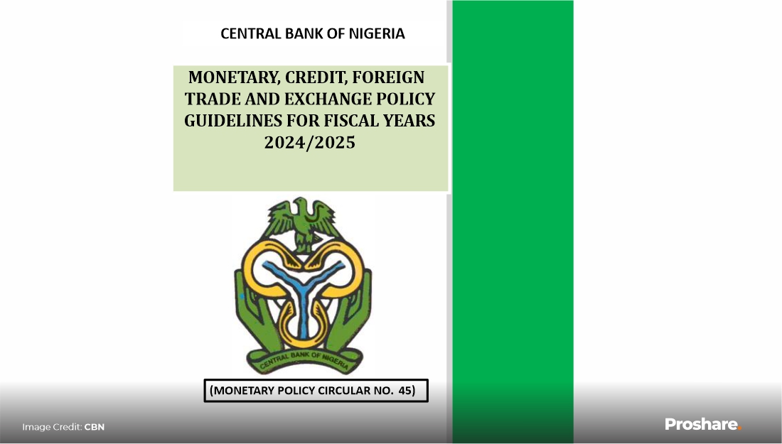 CBN Monetary, Credit, Foreign Trade and Exchange Policy Guidelines For ...